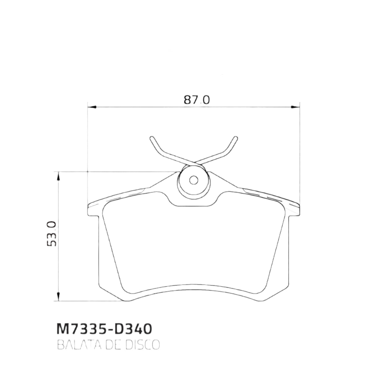 Balata Garanti M7335-D340 | Muca Refacciones